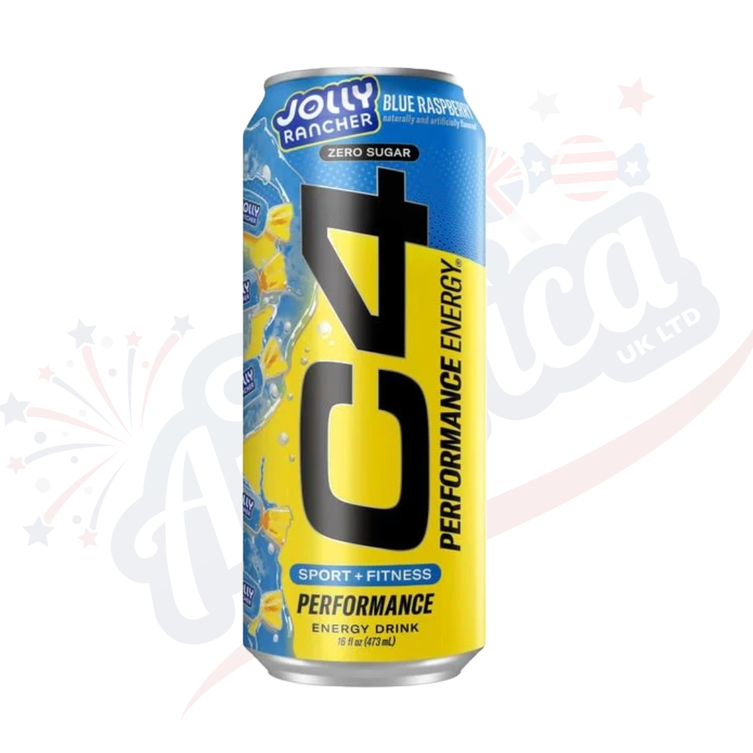 C4 Energy x Jolly Rancher Blue Raspberry 473ml – Candy America
