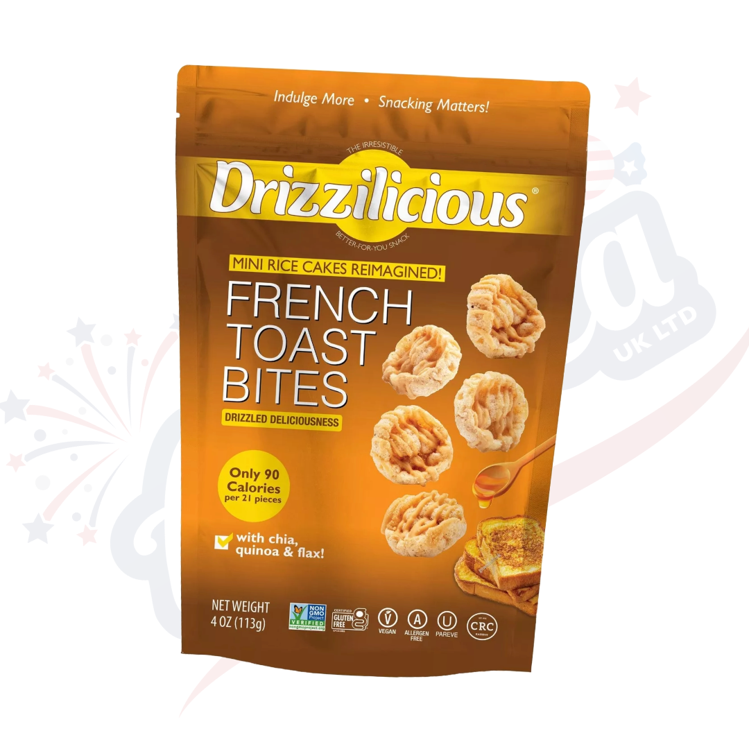 Drizzilicious Mini Rice Cakes French Toast 113g – Candy America