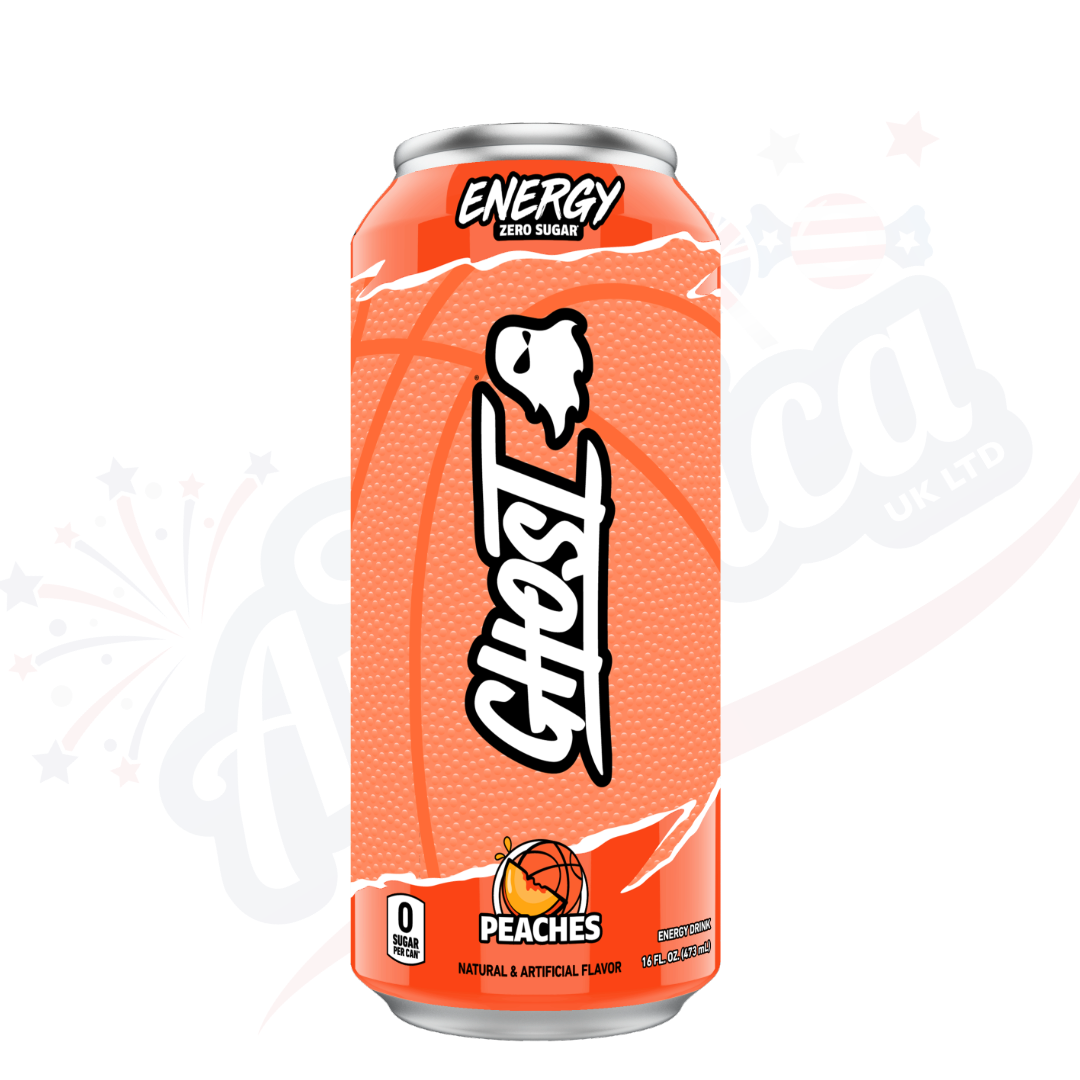 Ghost Energy Peaches 473ml – Candy America