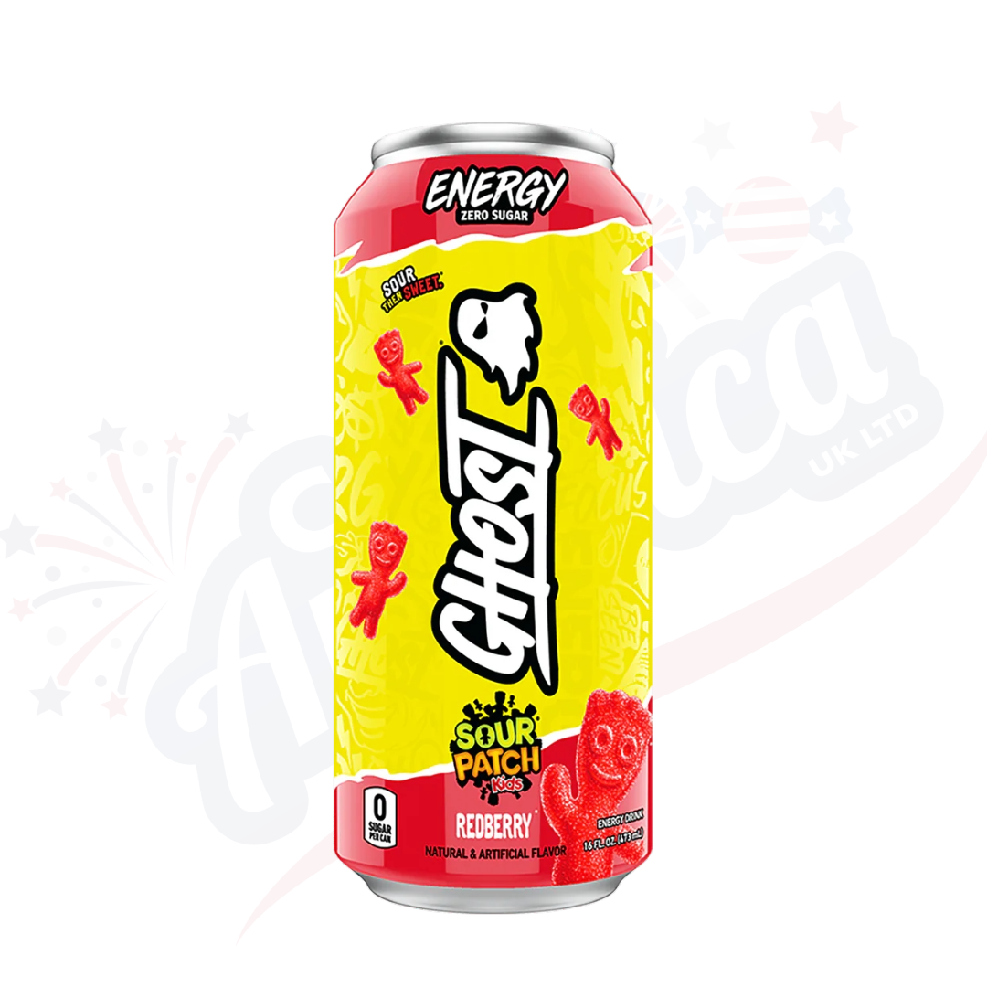 Ghost Energy Red Berry Sour Patch 473ml – Candy America