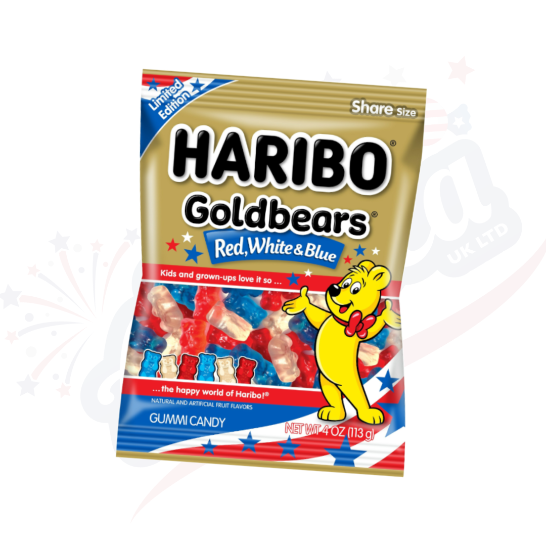 Haribo USA Goldbears Red, White & Blue 113g – Candy America