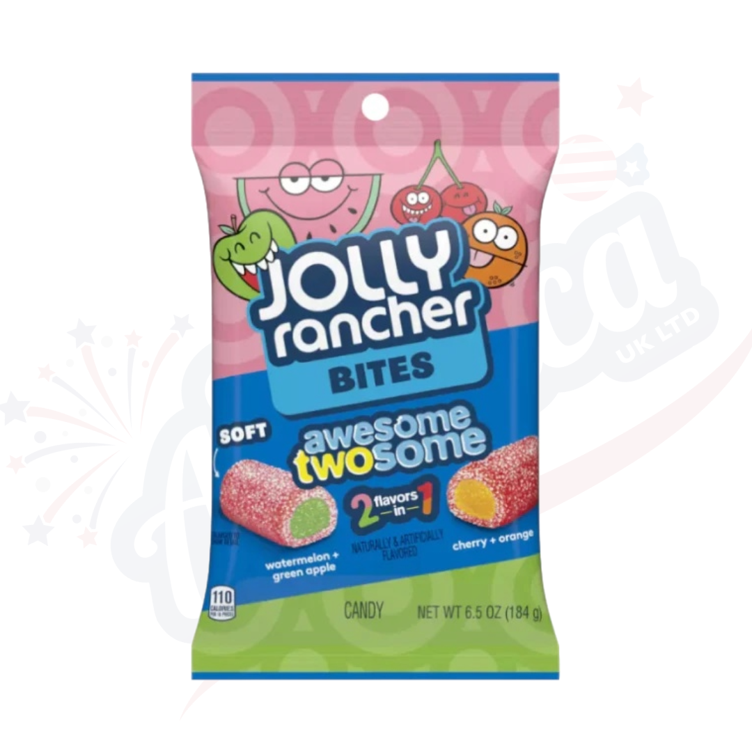 Jolly Rancher Awesome Twosome Soft Bites 184g – Candy America