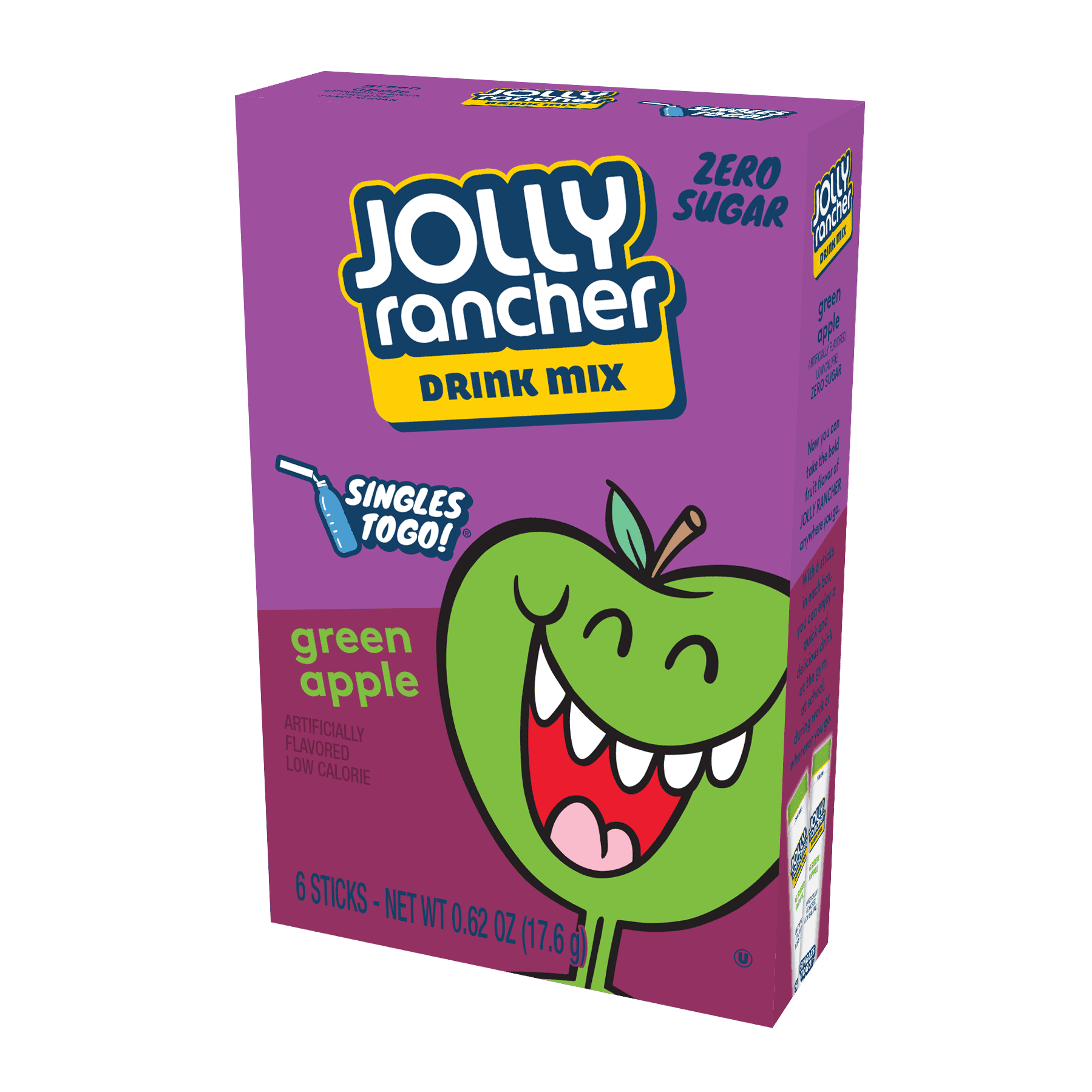 Jolly Rancher Green Apple Singles to Go 18.4g (6 Pack) – Candy America
