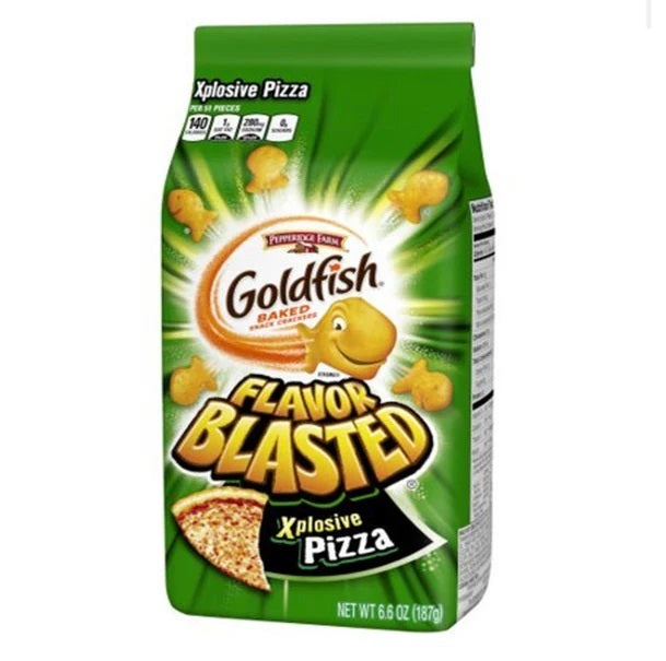 Pepperidge Farm Goldfish Crackers Flavour Blasted Xplosive Pizza 187g ...